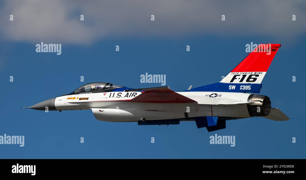 U.S. Air Force Maj. Taylor “FEMA” Hiester, F-16 Viper Demonstration ...