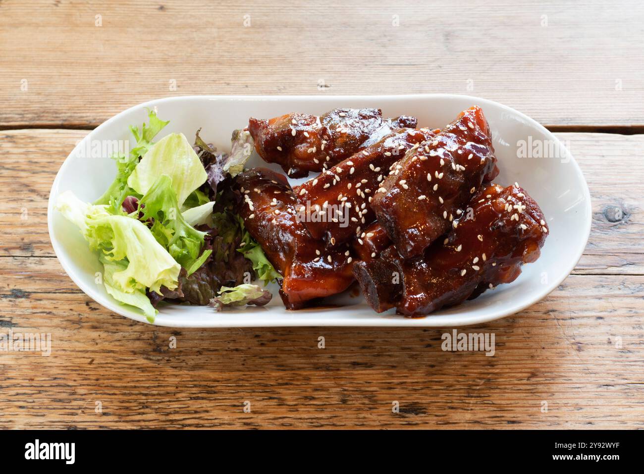 Korean seasoned pork ribs hi-res stock photography and images - Alamy