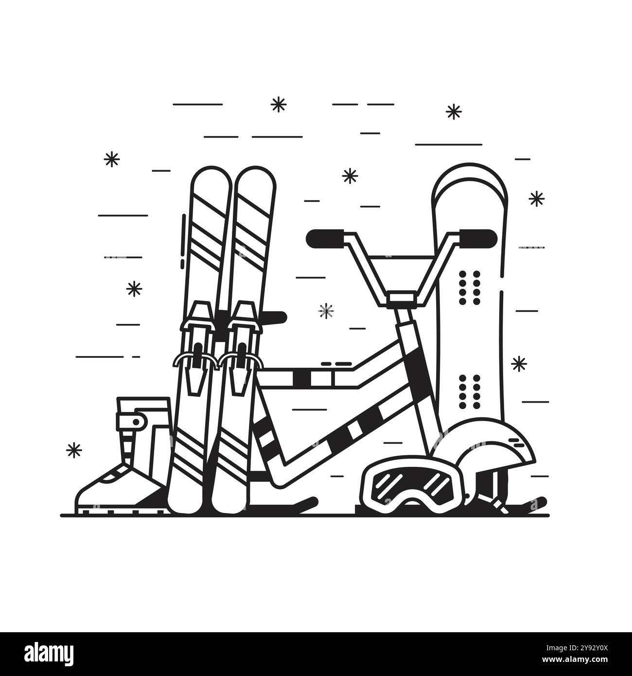 Winter scene concept snow Cut Out Stock Images & Pictures - Alamy