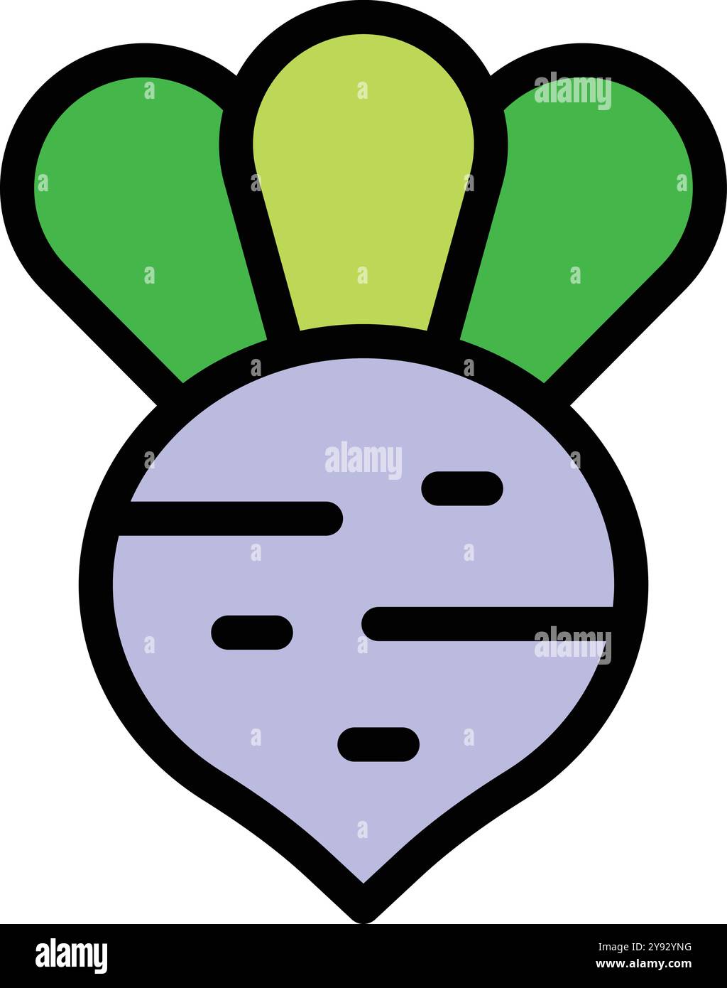 Simple icon of a beetroot with leaves growing organically Stock Vector ...