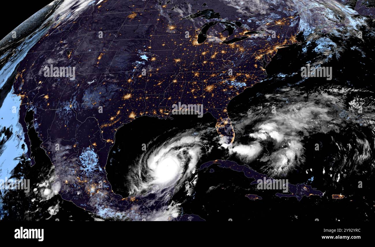 Hurricane milton satellite view hi-res stock photography and images - Alamy
