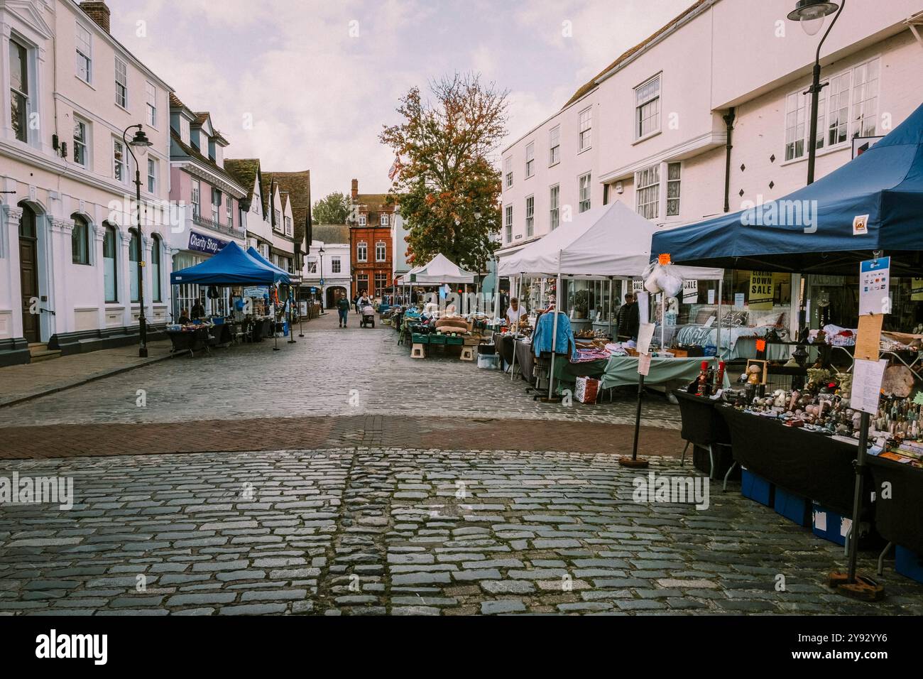 The market in the town square inFaversham, Kent Stock Photo - Alamy