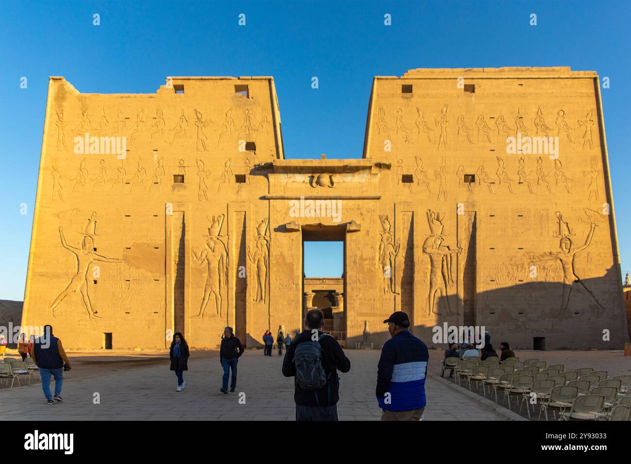 Edfu, Egypt; January 17, 2024: Discover the mythical city of Edfu, home ...