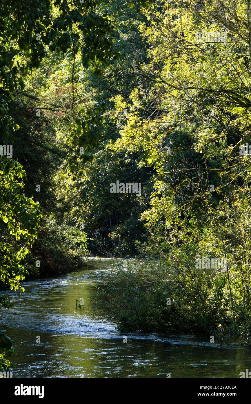 Bibury an attractive small village in the Cotswolds England UK The ...