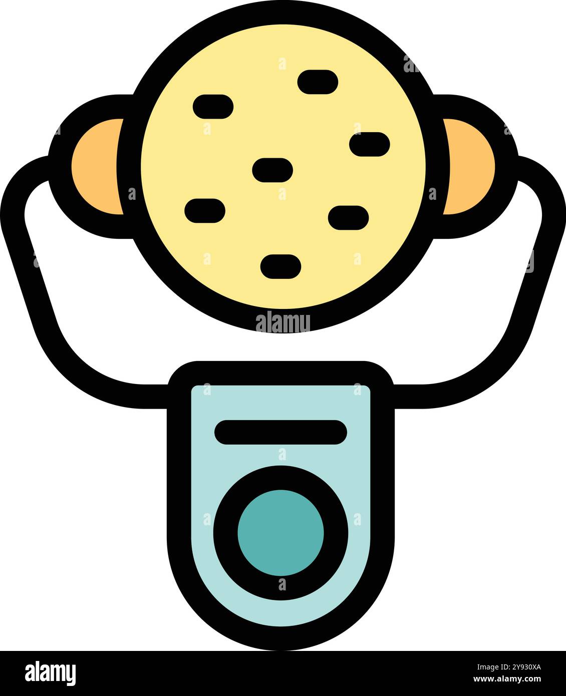 Icon of a medical device measuring blood pressure with its inflatable ...