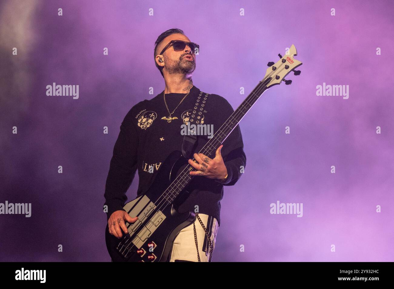 June 27, 2024: Johnny Christ performs with Avenged Sevenfold at the ...