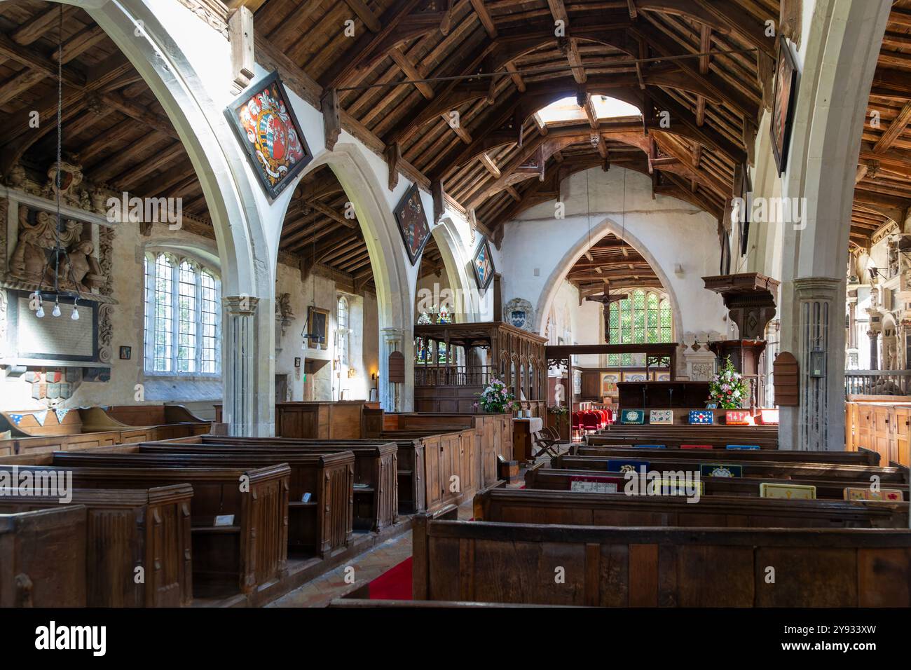 Village parish church of Saints Peter and St Paul, Kedington, Suffolk ...