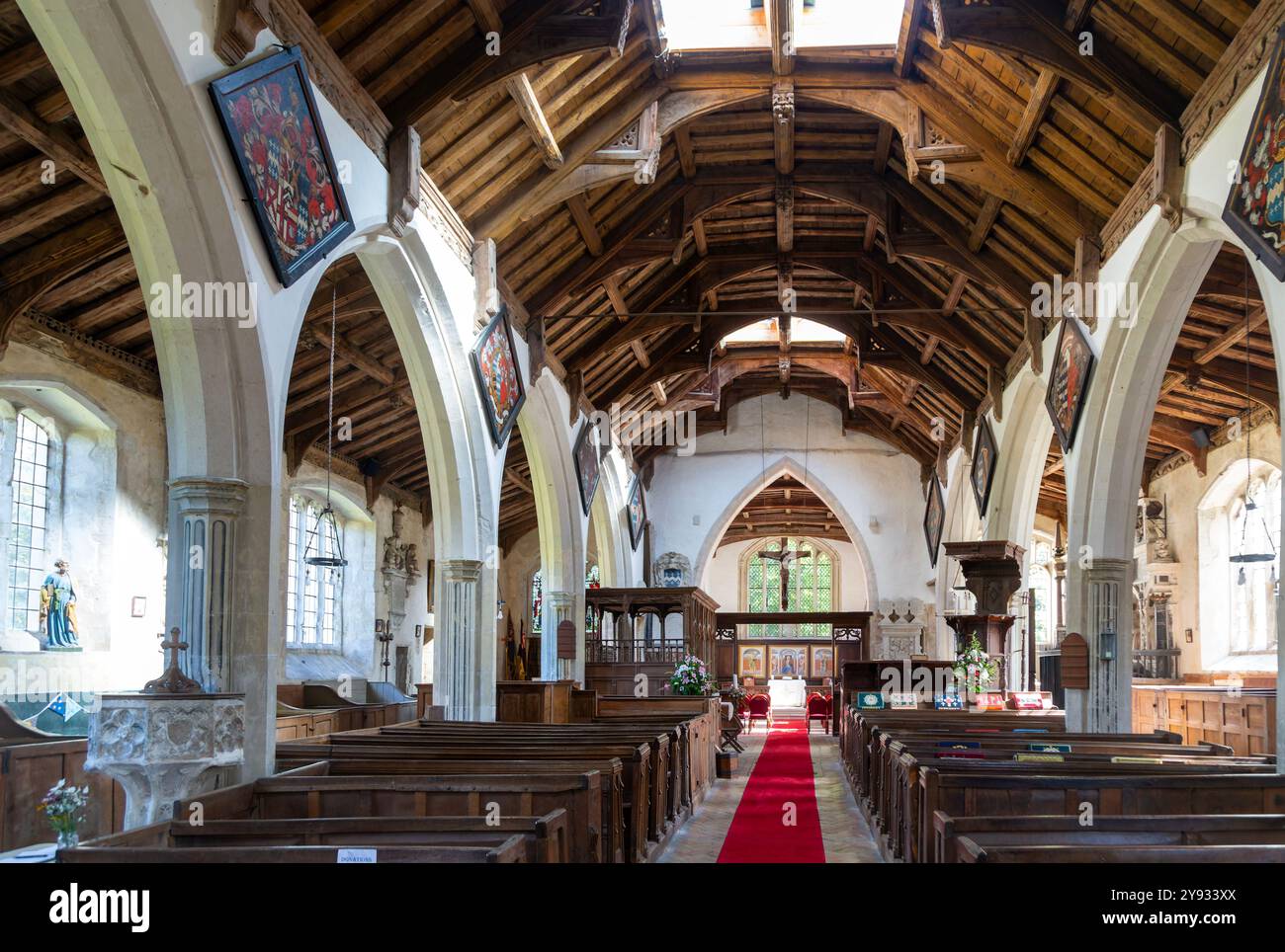 Village parish church of Saints Peter and St Paul, Kedington, Suffolk ...