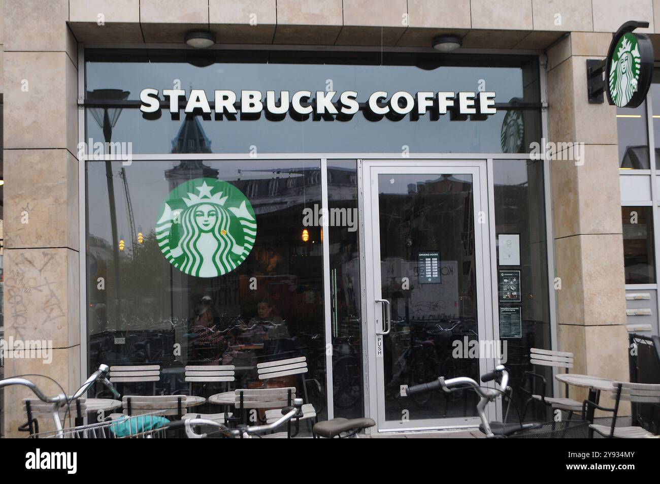 Copenhagen/Denmark /08 October 2024/ Seattle chain star bucks coffee ...