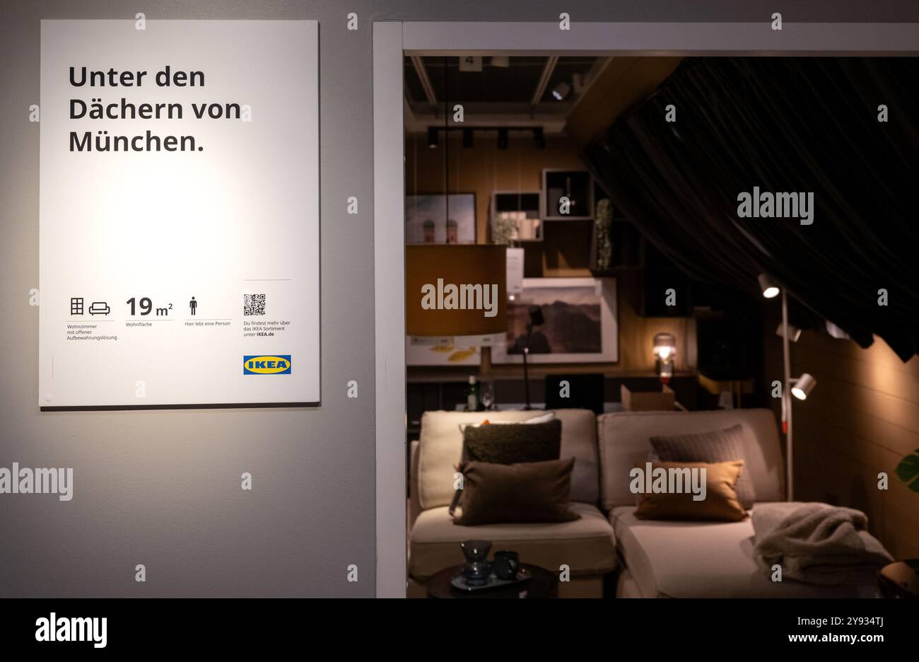 PRODUCTION - 07 October 2024, Bavaria, Eching: IKEA furniture on ...