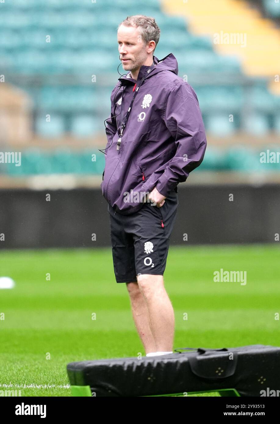 England strength and conditioning coach Dan Tobin during a training ...