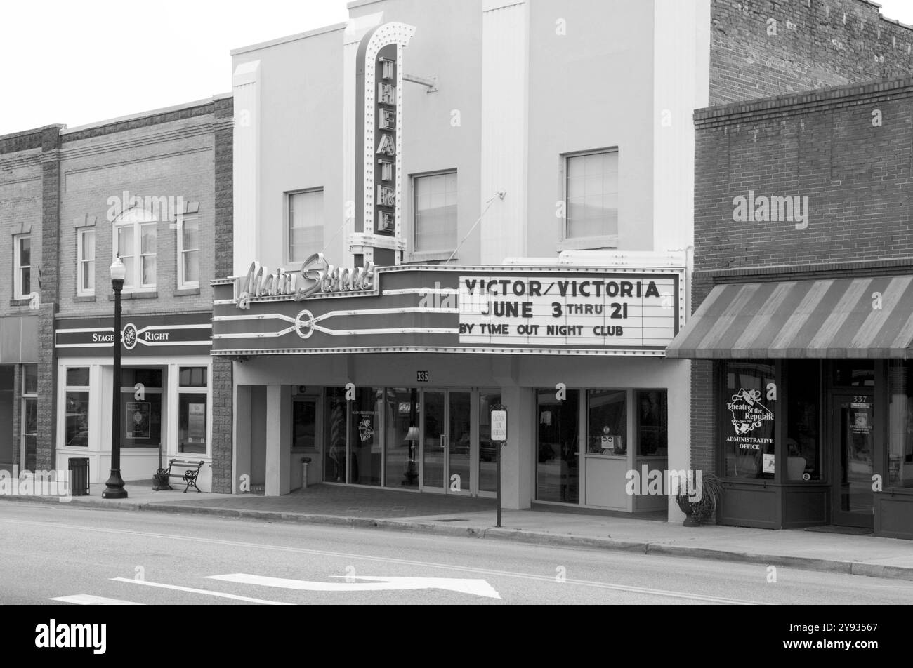 Classic old heritage historic downtown Black and White Stock Photos ...