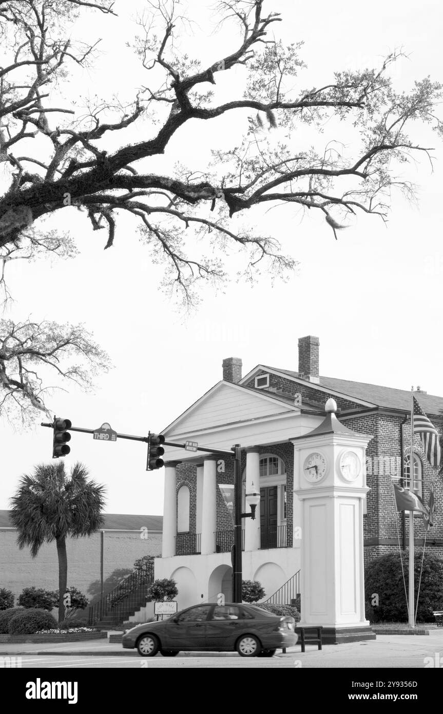 Stock photo showing historic city hall and courthouse at Conway, SC USA ...