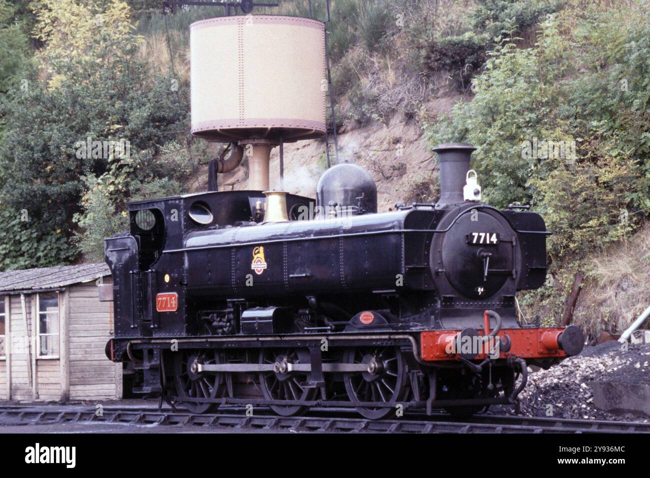 An autumn steam gala with 7714 on the Severn Valley Railway in 1993 ...