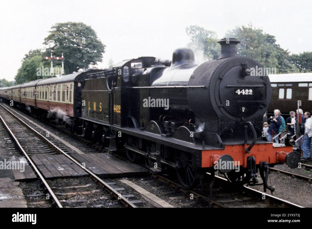 An autumn steam gala with 4422 on the Severn Valley Railway in 1993 ...