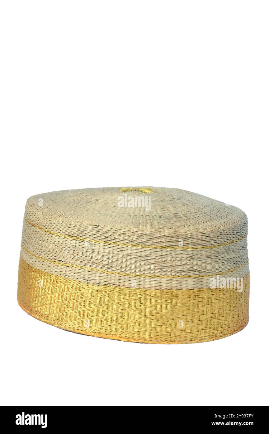 "Songkok Tho Bone", traditional hats noble bugis Indonesia on white background Stock Photo - Alamy