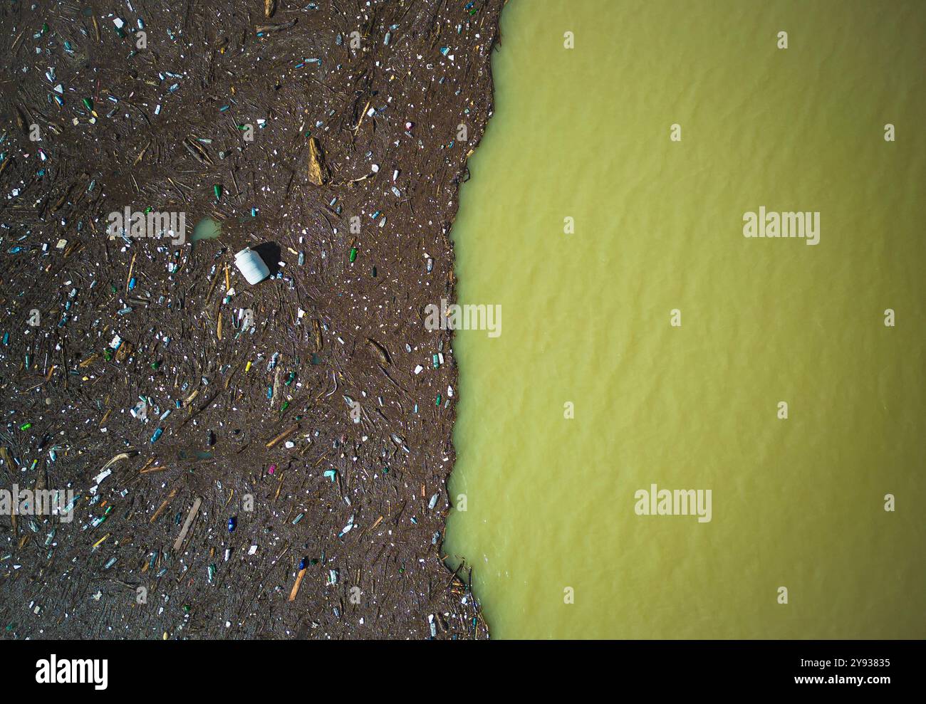 Mostar, Bosnia And Herzegovina. 08th Oct, 2024. Aerial photos show tons ...