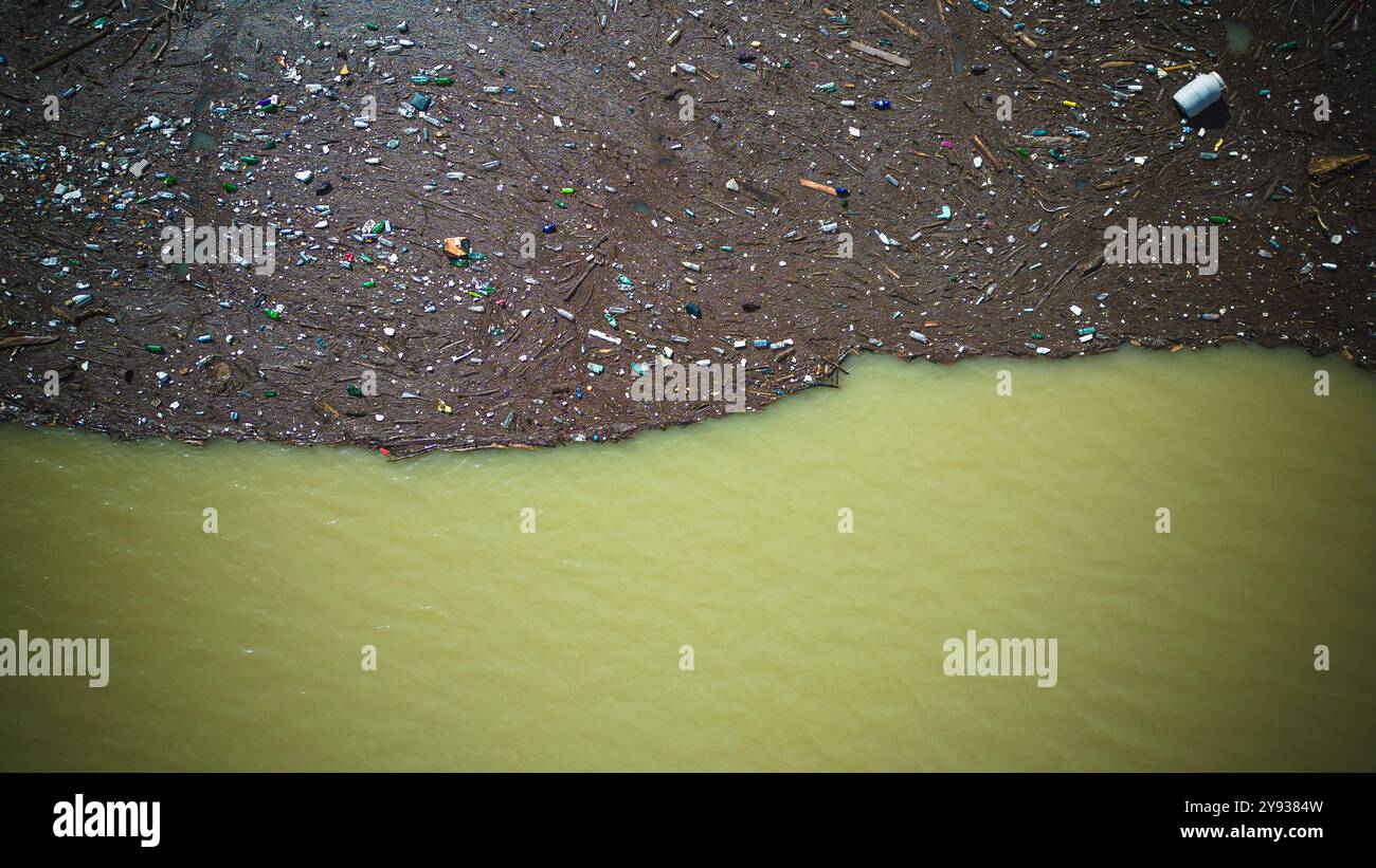 Mostar, Bosnia And Herzegovina. 08th Oct, 2024. Aerial photos show tons ...