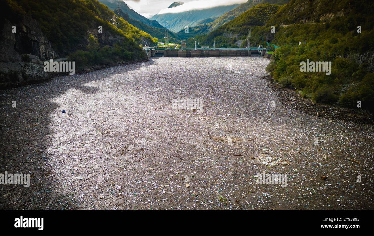 Mostar, Bosnia And Herzegovina. 08th Oct, 2024. Aerial photos show tons ...