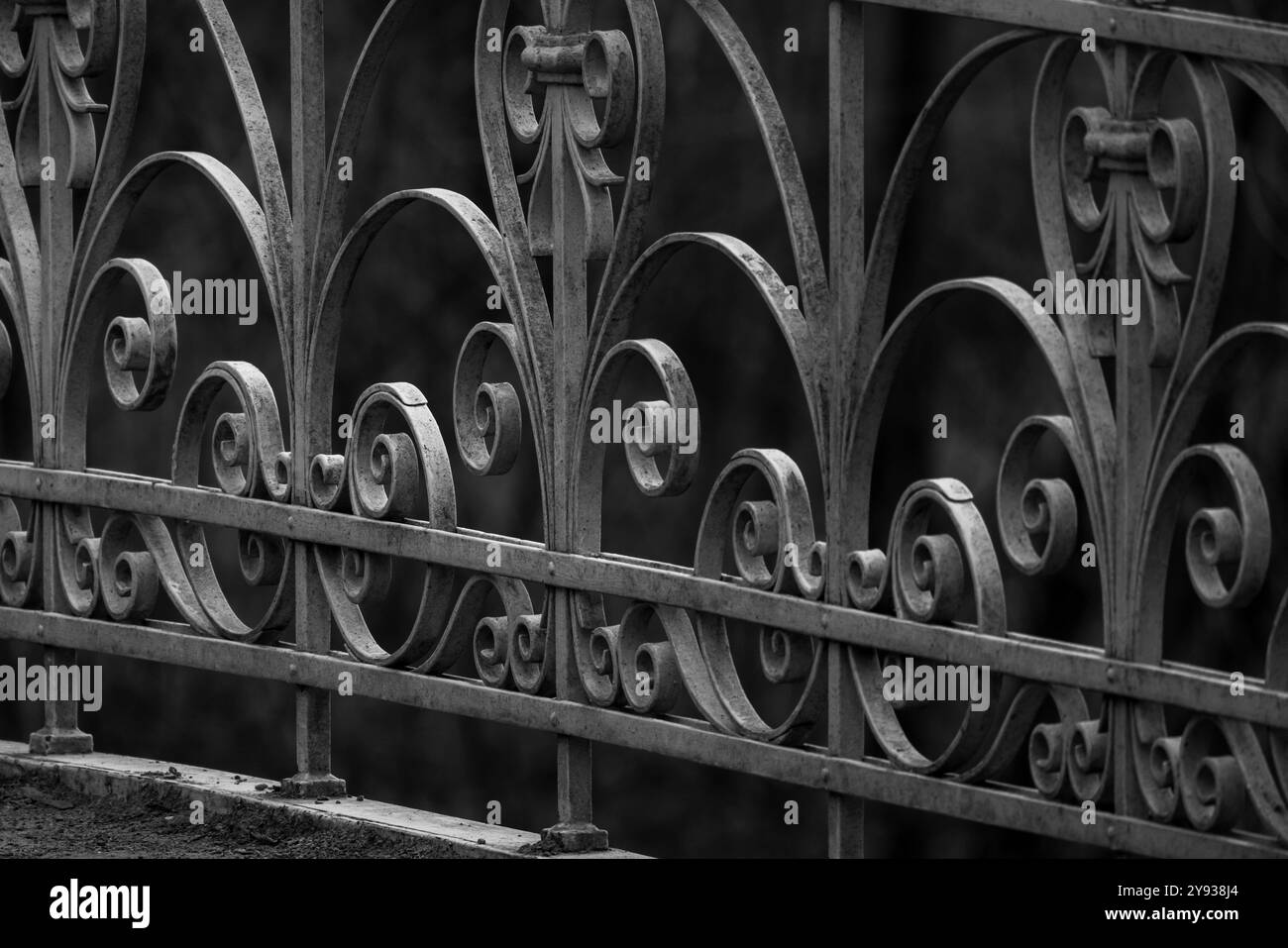 Lattice railings Black and White Stock Photos & Images - Alamy