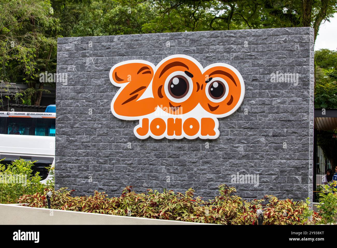 Johor Malaysia 6th Oct 2024: The new logo of Johor zoo. It was opened in 1928, was the first of ...