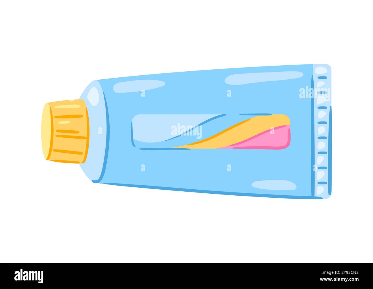 Illustration of toothpaste. Personal hygiene and self care item Stock ...