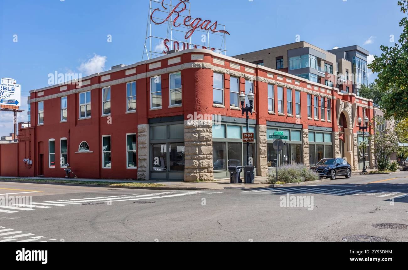 Knoxville, TN, USA-Sept. 16, 2024: Regas Square, at N. Gay and W ...