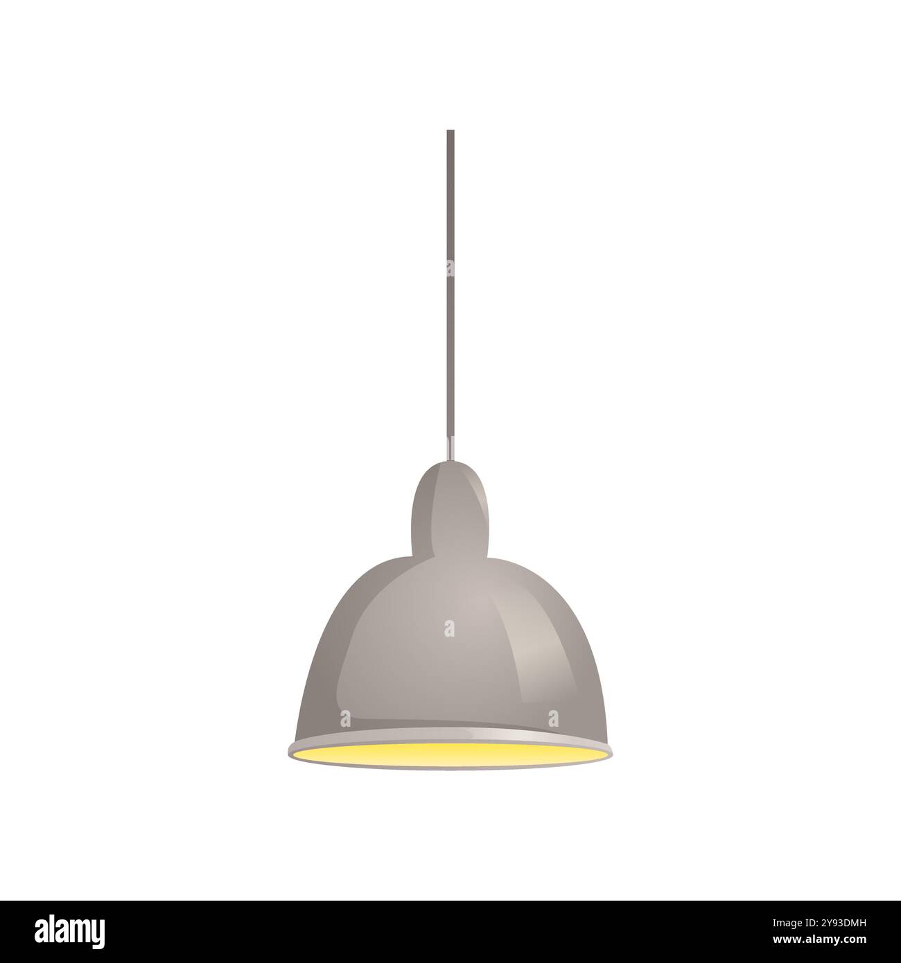 Ceiling hanging lamp, lampshade for cafe or school canteen interior ...