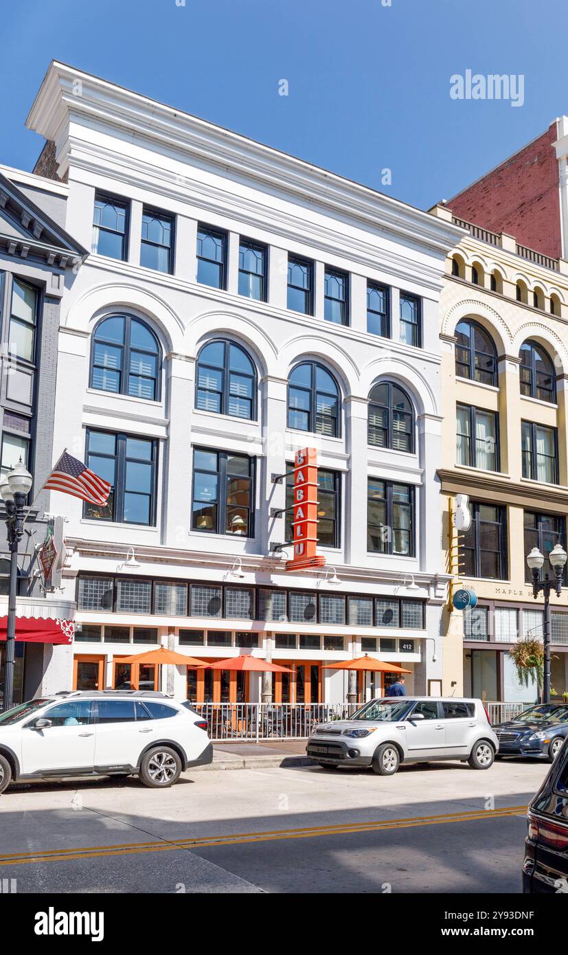 Knoxville, TN, USA-Sept. 16, 2024: Babalu's Restaurant, housed in the ...