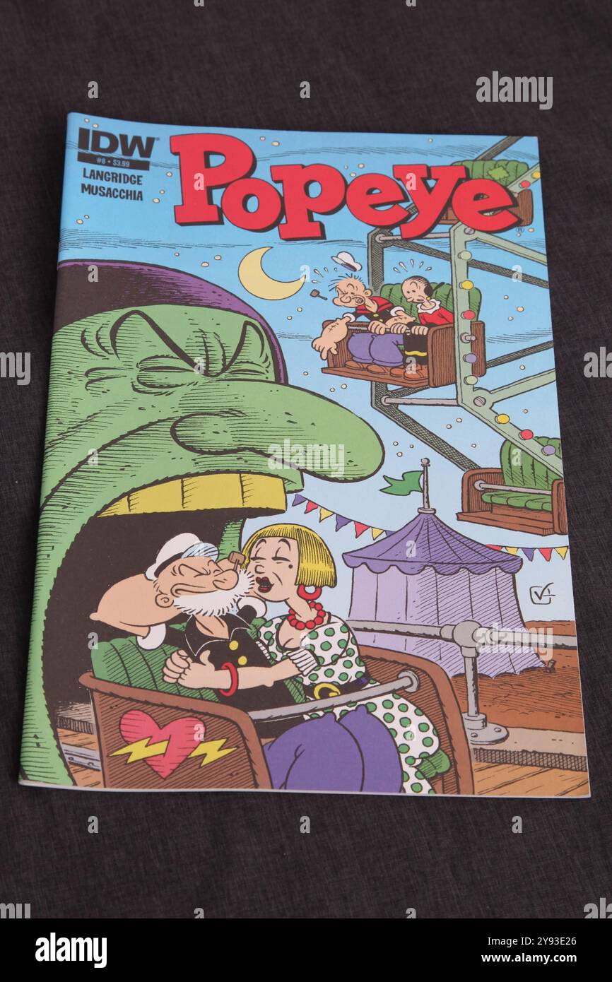 IDW comic books - Popeye comic book cover Stock Photo - Alamy