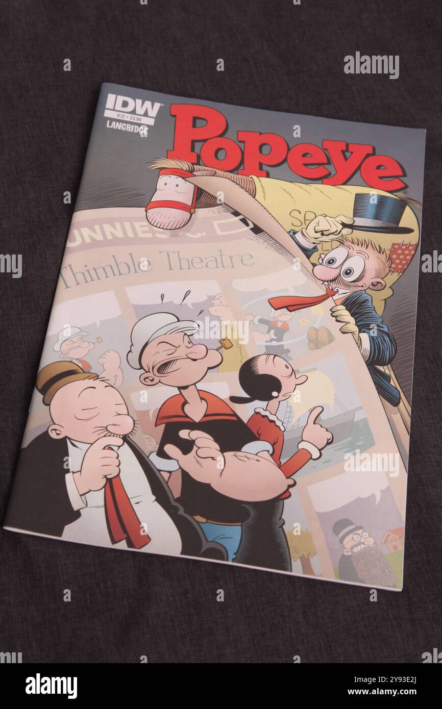 IDW comic books - Popeye comic book cover Stock Photo - Alamy
