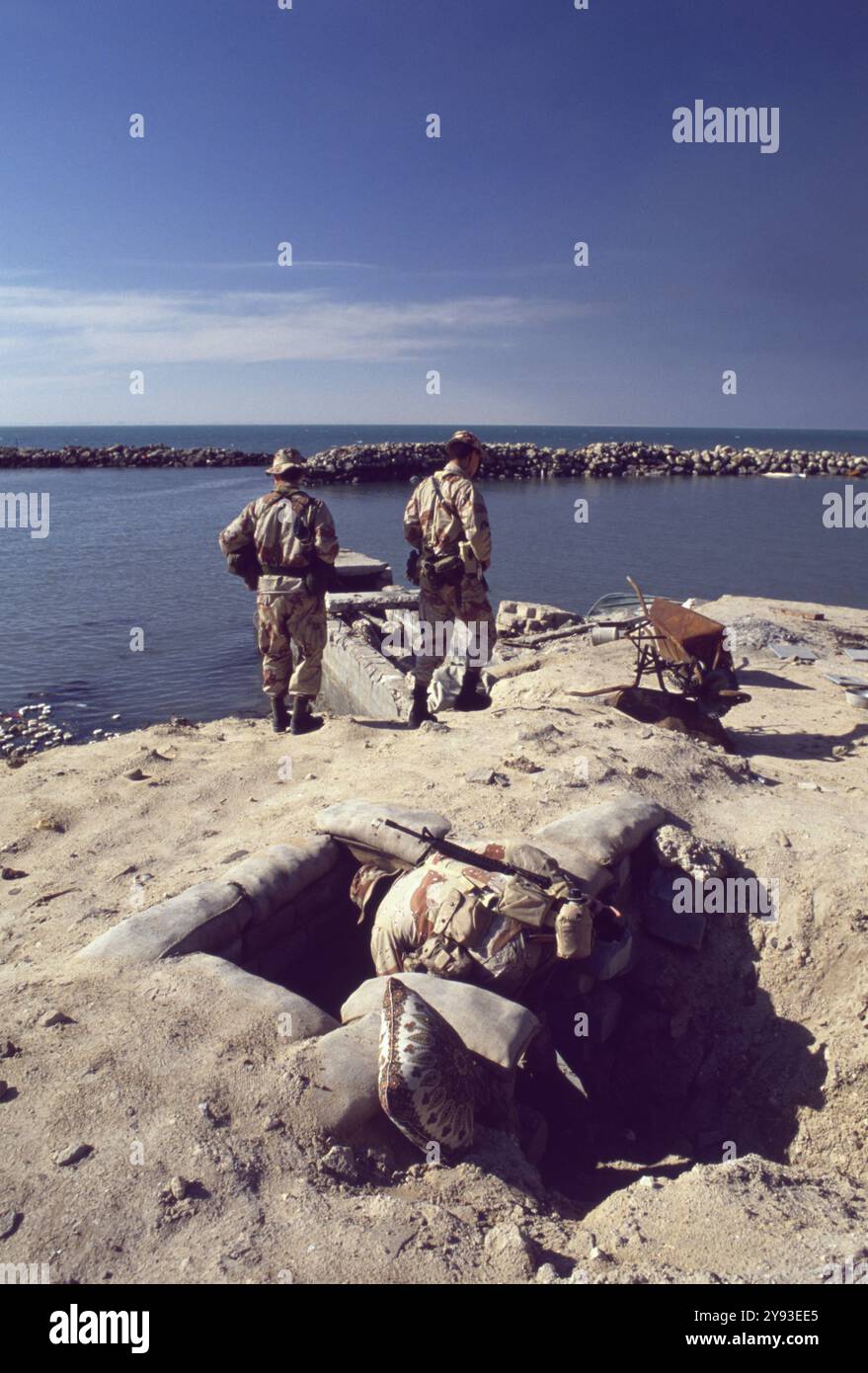 First Gulf War: 8th March 1991 American soldiers of the 1st Special ...