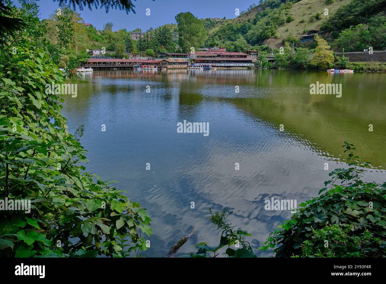 Sera Gölü lake (Trabzon lake) in Trabzon, Turkey daylight view with ...