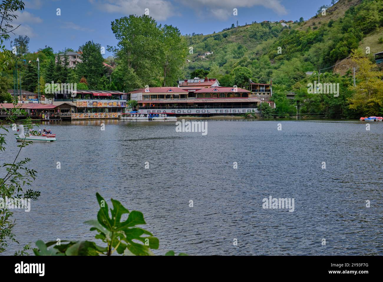 Sera Gölü lake (Trabzon lake) in Trabzon, Turkey daylight view with ...