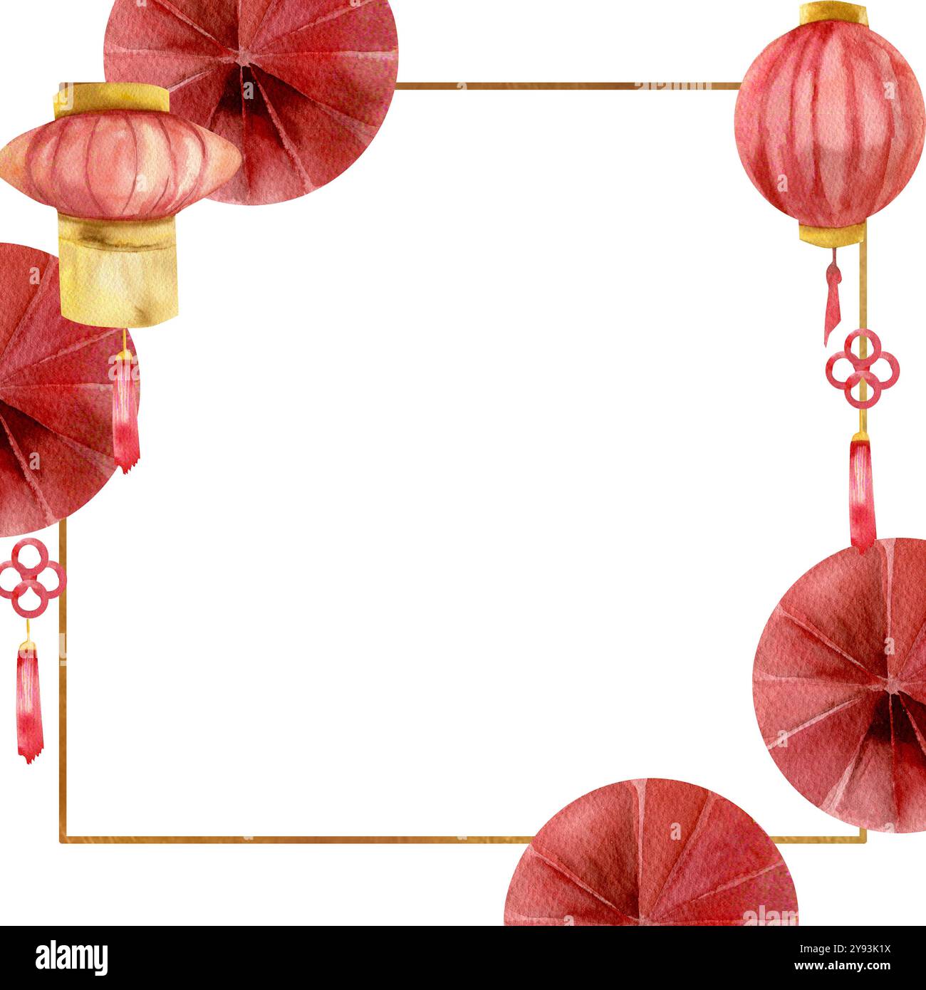 Red hanging paper lantern, Chinese traditional ornament lunar calendar ...