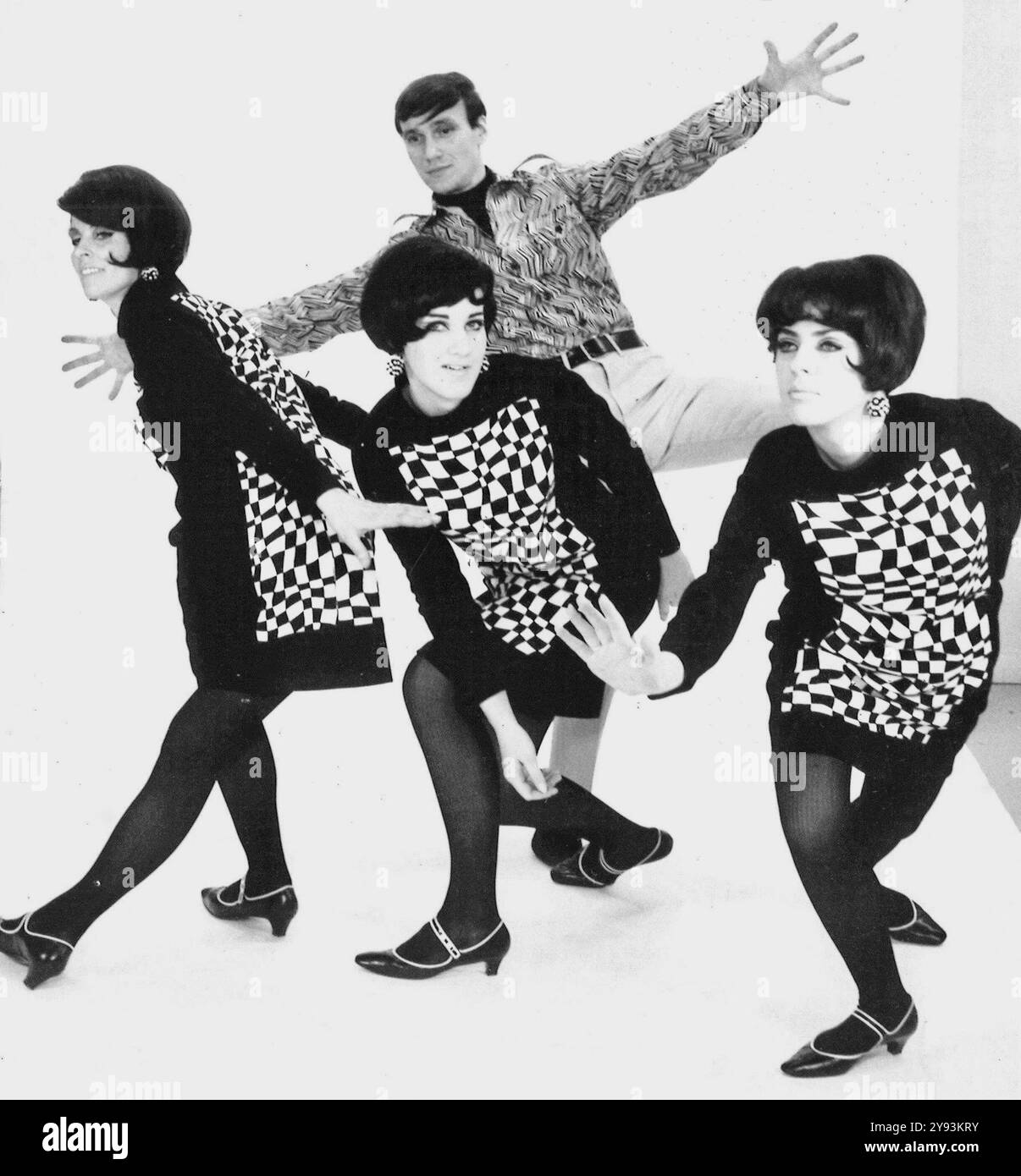 Op Dance - Fad in the U.S. based upon “Op Fashion”. The dancers are ...