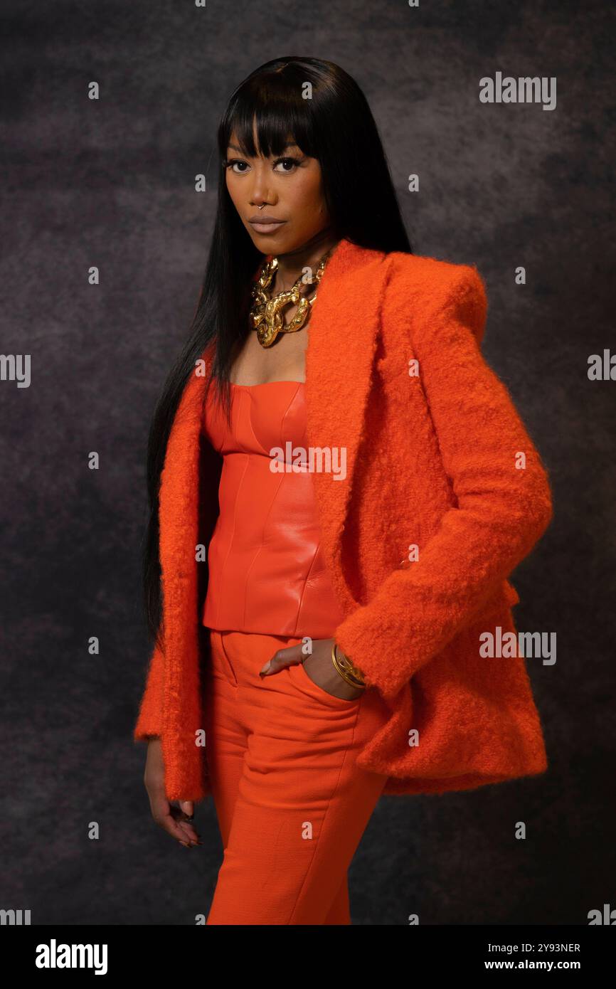 Muni Long poses for a portrait on Monday, Sept. 9, 2024, in New York ...