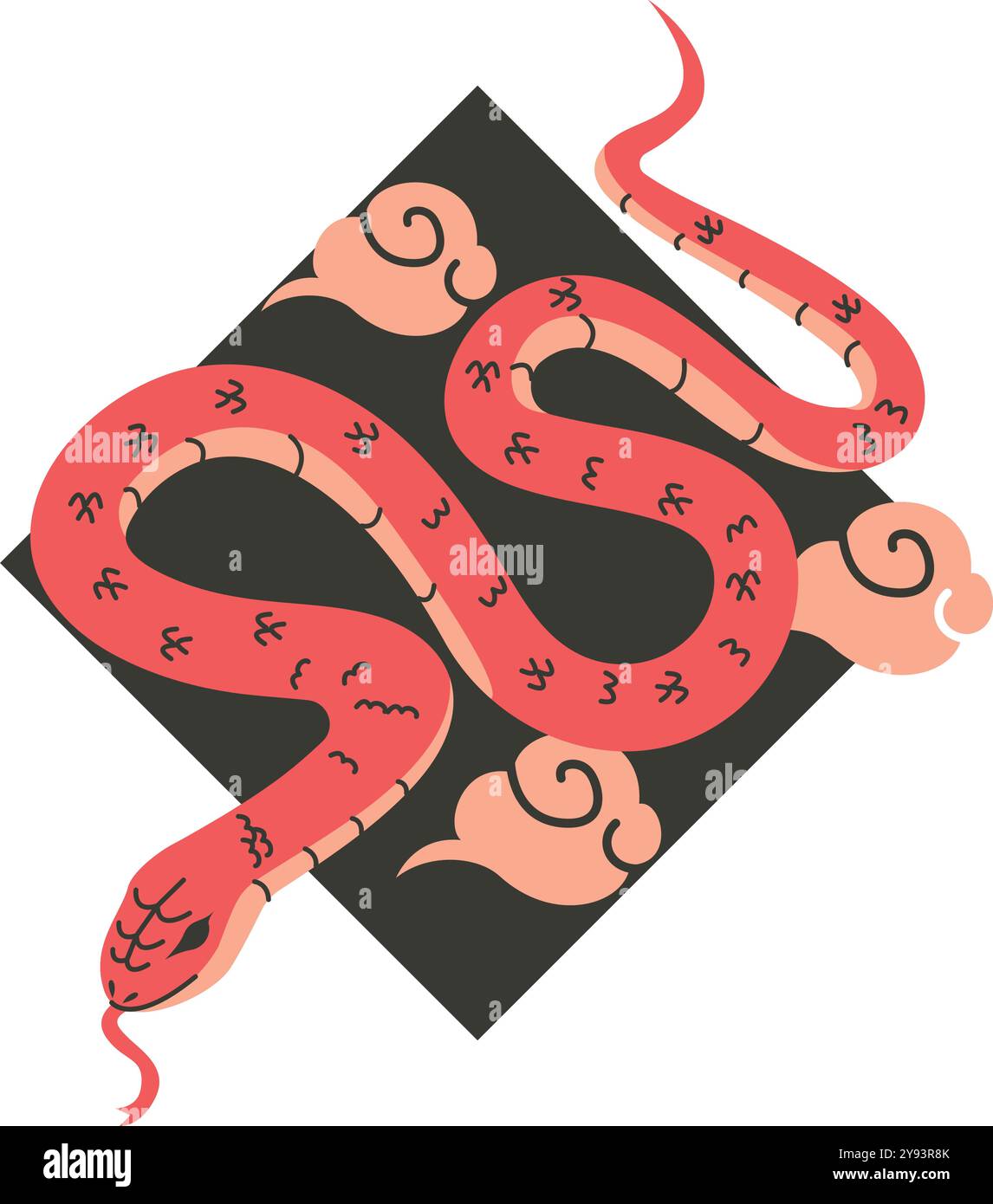 chinese calendar for the year of snake Stock Vector Image & Art - Alamy