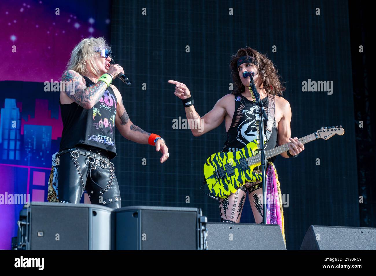 June 28, 2024: Michael Starr and Satchel performs with Steel Panther at ...