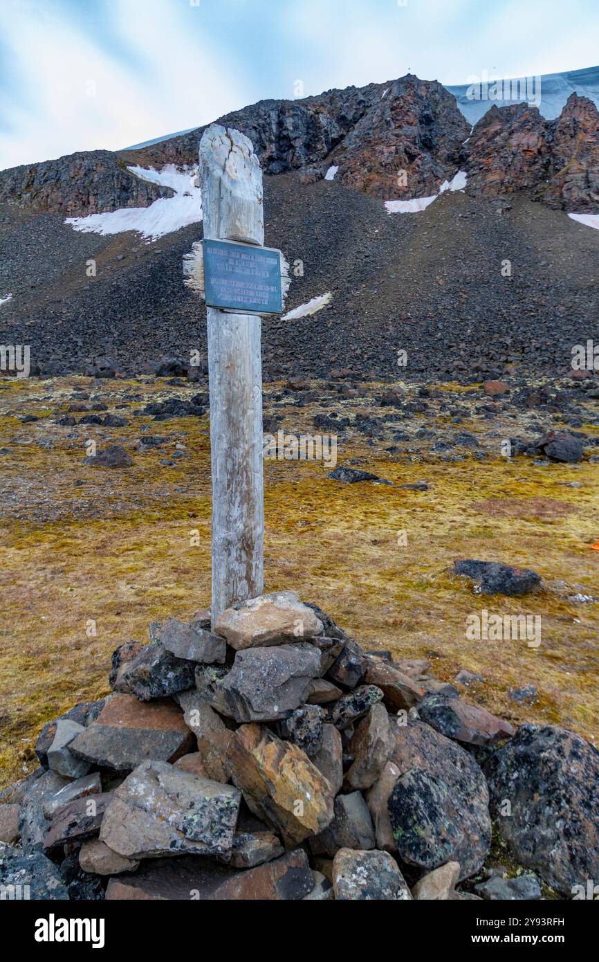 The remains of the camp where Fridtjof Nansen over-wintered with ...