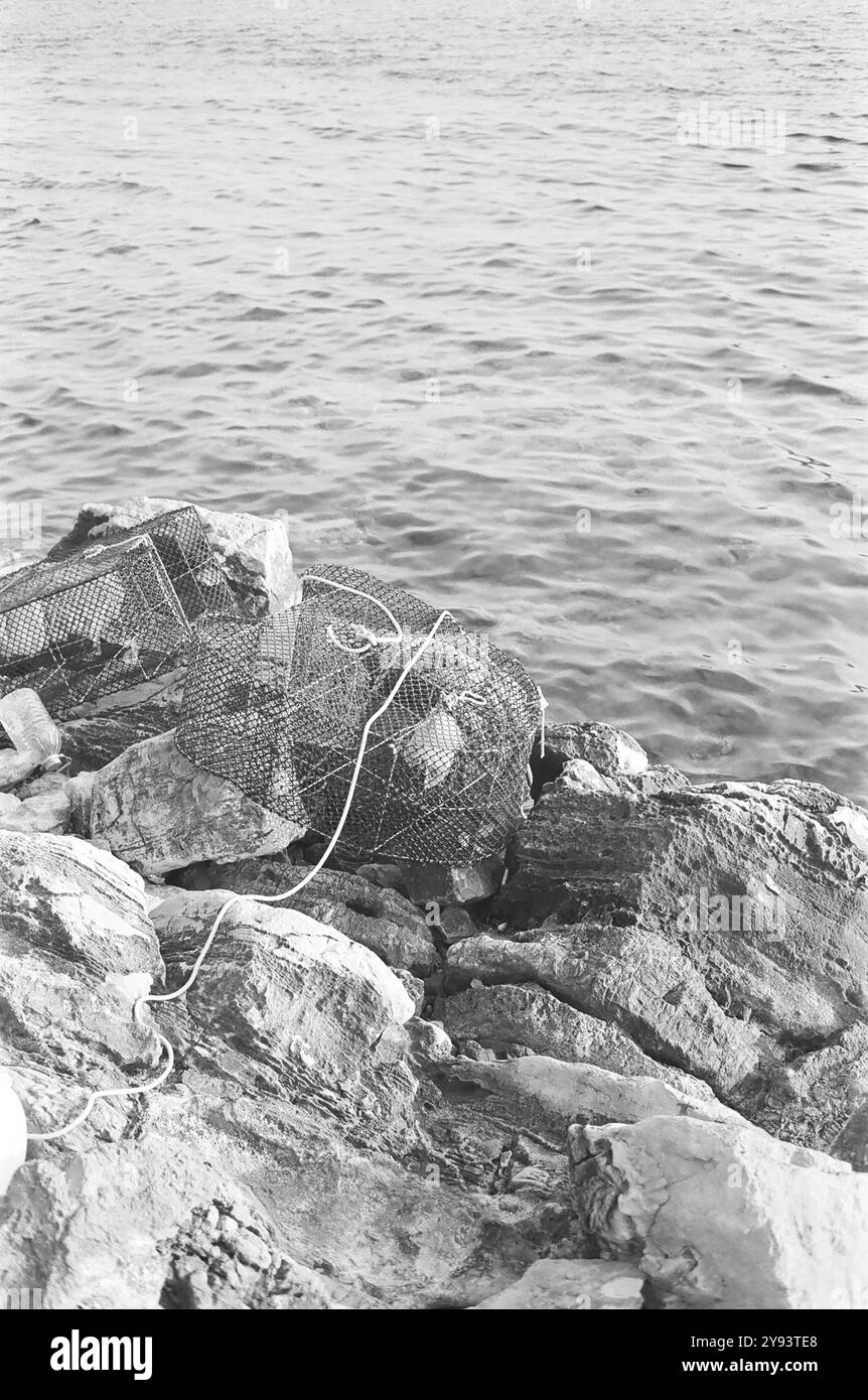 Fishing of rocks Black and White Stock Photos & Images - Alamy