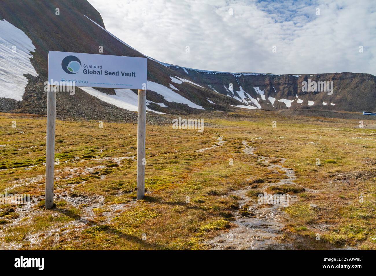 The Global Seed Vault just outside the town of Longyearbyen on the ...