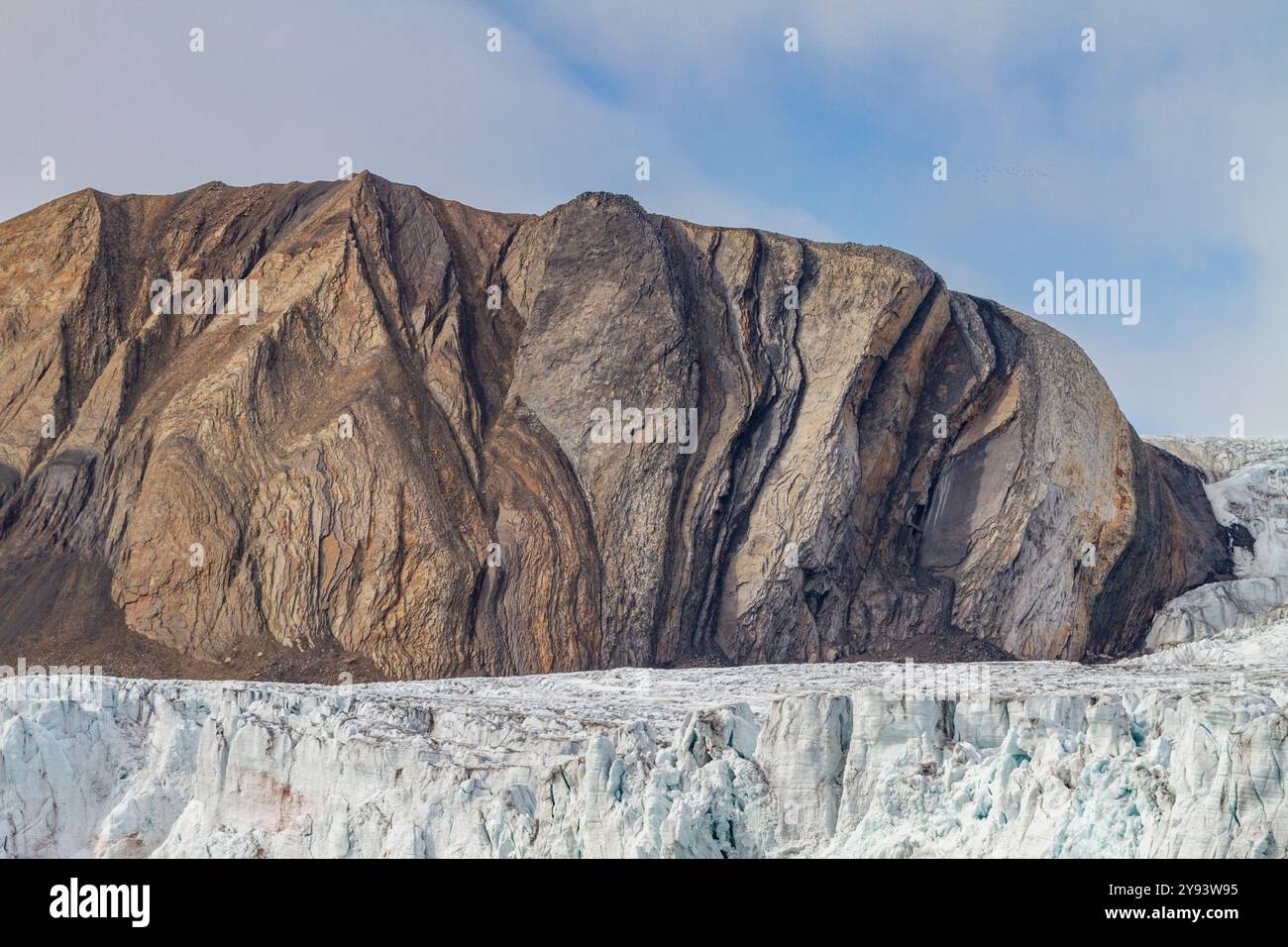 Views of the Vasilievbreen (Vasiliev Glacier), in Isbukta (Ice Bay ...