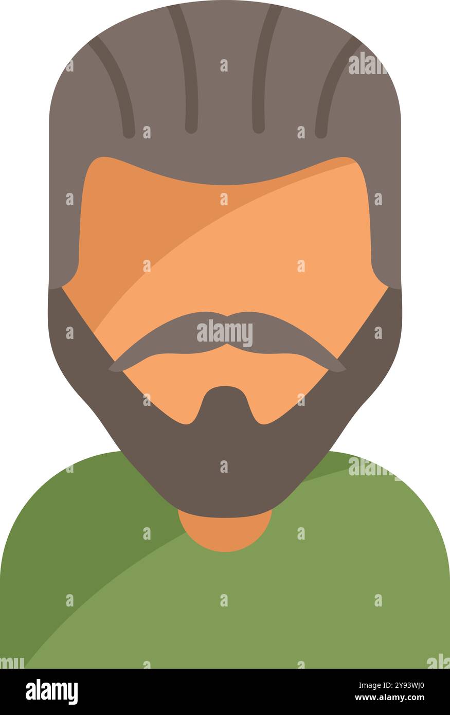 Short Man With Mustache Cartoon