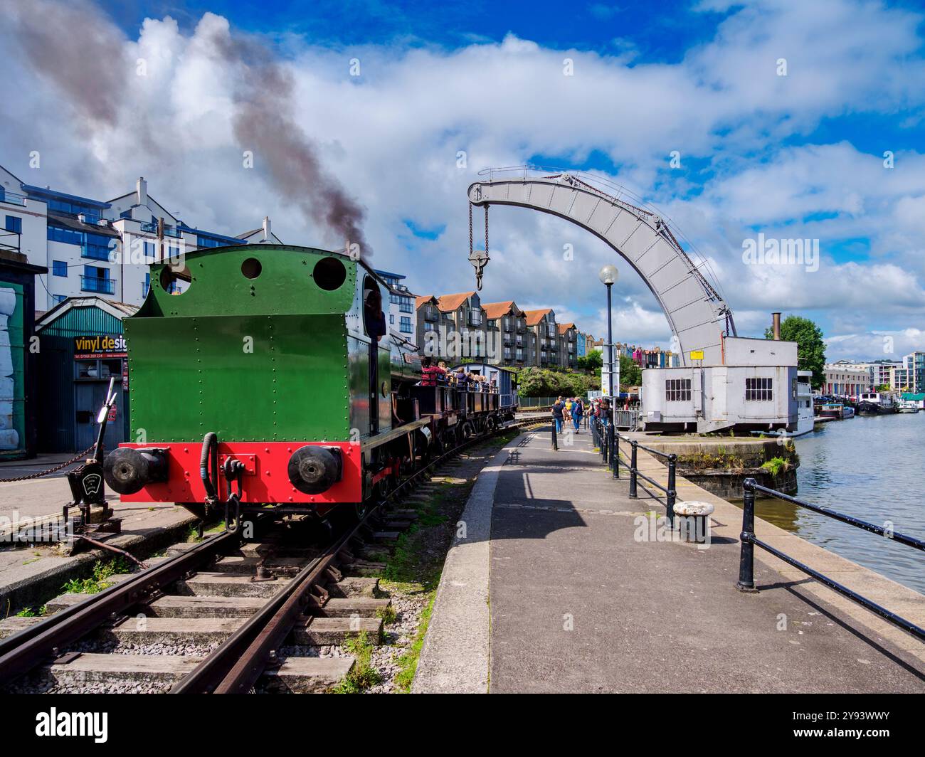 The Bristol Harbour Railway and Fairbairn Steam Crane, Bristol, England ...