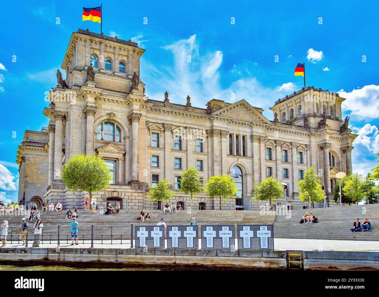 The Reichstag Building, home of the German Parliament, completed in ...