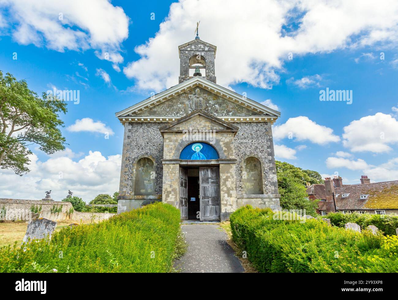 St. Mary the Virgin Church, dating from the 1760s, Glynde, East Sussex ...