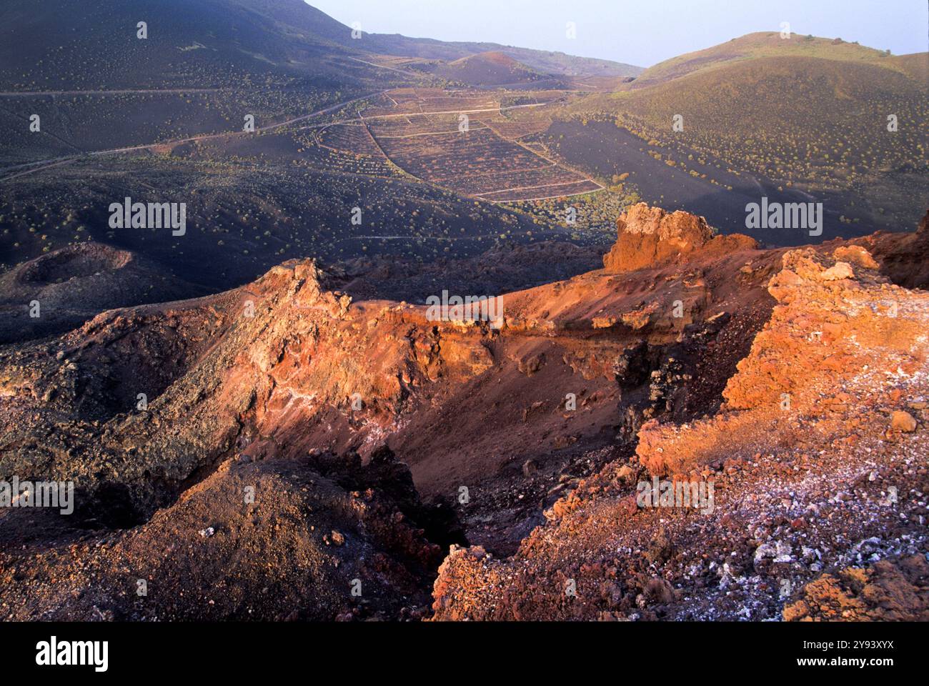 Lava flows from Teneguia volcano, La Palma, Canary Islands, Spain ...