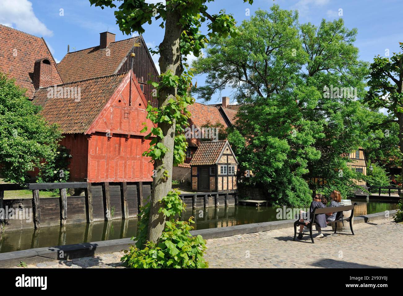 Den Gamle By (The Old Town), open air town museum of 75 historical ...