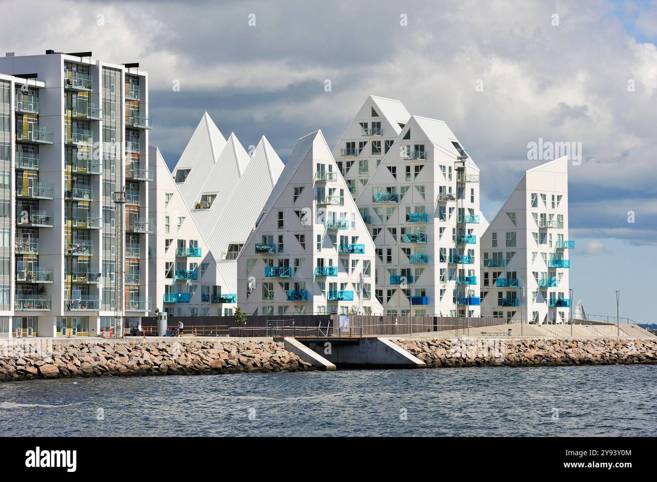 The Iceberg apartment building in the new quarter Aarhus East ...